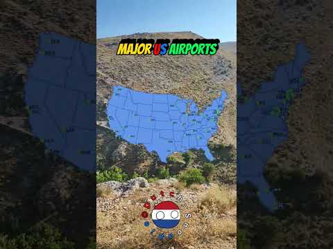 Major US Airports #trending #countries #mapping #viral #geography #usa #shorts