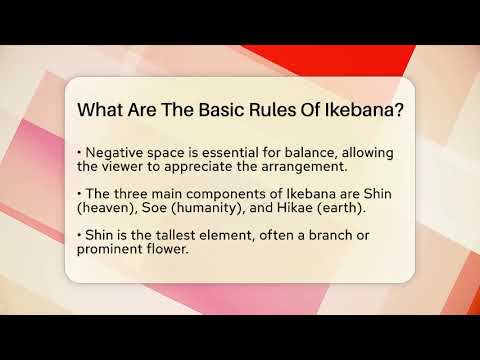 What Are The Basic Rules Of Ikebana? - Japan Past and Present
