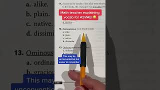 ASVAB AFQT Word Knowledge answer 12