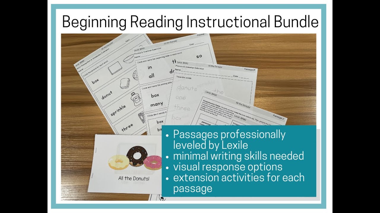 Beginning Reading Instructional Bundle Toolkit Overview