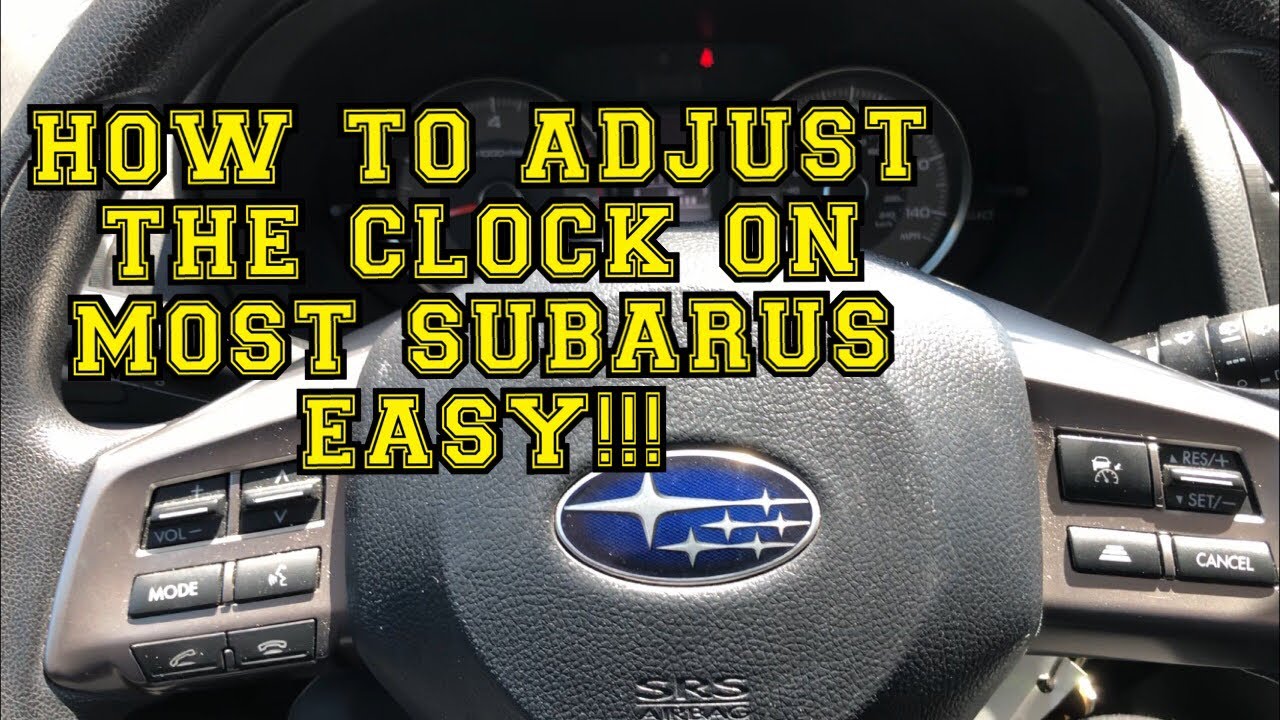Easy How To Set The Clock In Most Subaru Models 2012-2018 2013 Forester