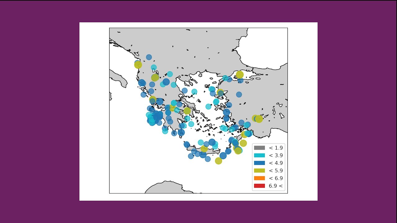 Earthquake plotting with Python