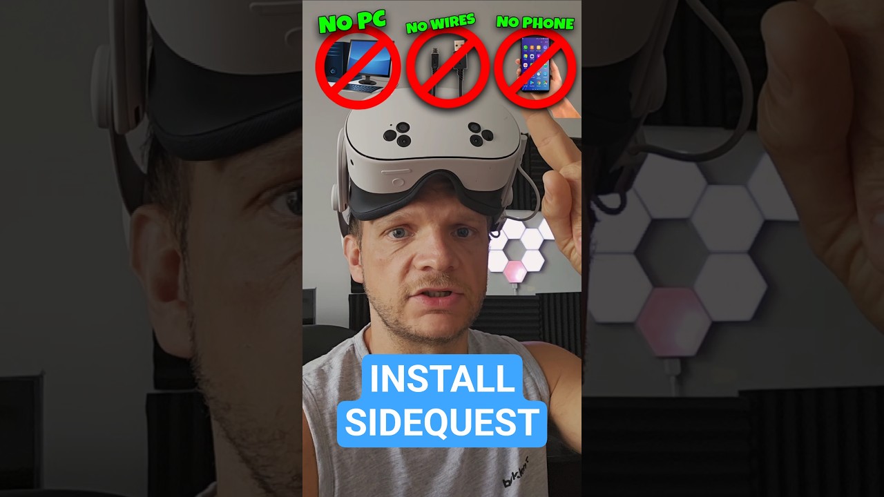 How to install SIDEQUEST on META QUEST 2, 3 and 3s - No PC, NO Wires, No Phone.