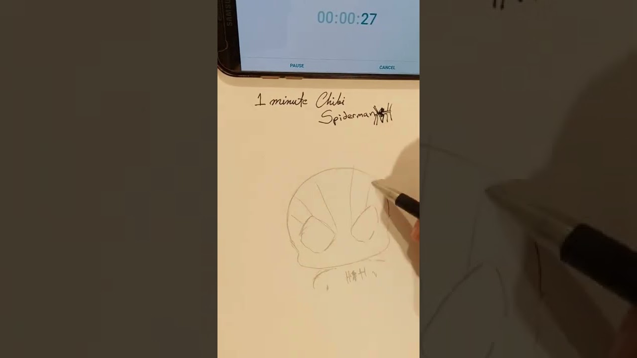 Spiderman Chibi in 1 minute
