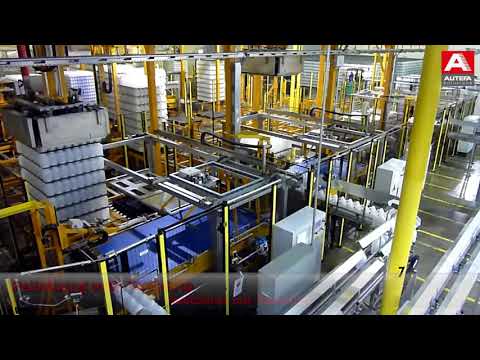 AUTEFA Solutions Handling Of Empty Plastic Containers Kunststoffflaschenhandling