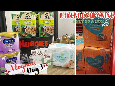 Target Couponing for #Vlogmas Day 1🎅🏼 | USING ONLY DIGITAL COUPONS! EASY BABY DEAL | Breakdowns