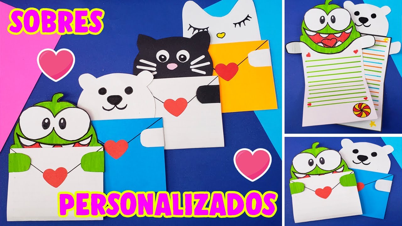 🥰 SOBRES - TARJETAS PERSONALIZADOS | MANUALIDADES PARA SAN VALENTIN | Valentine's Day Special 🌺