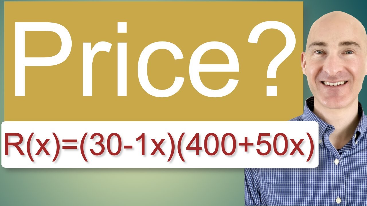 What Ticket Price Maximizes Revenue? (Quadratic Word Problem Precalculus)