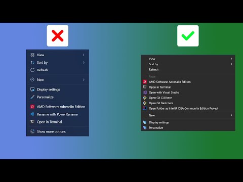 BRING BACK OLD CONTEXT MENU IN WINDOWS 11
