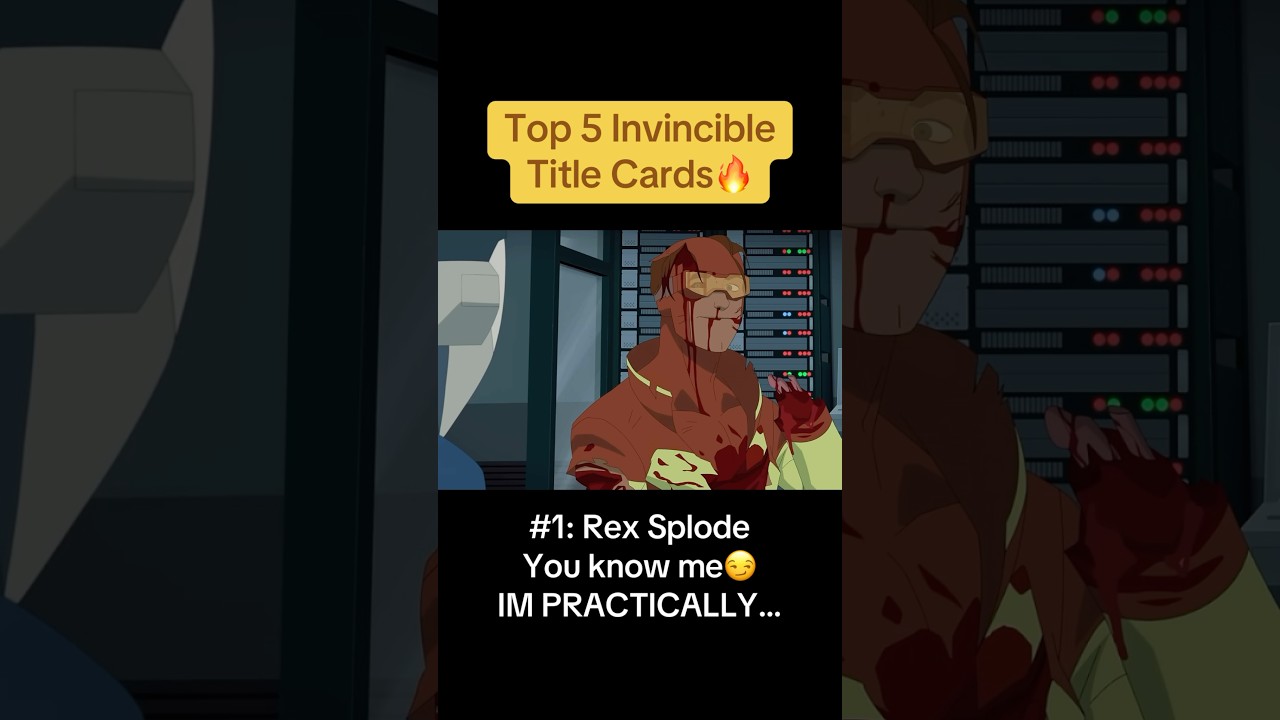 Top 5 INVINCIBLE Title Cards🔥 #invincible #omniman #comics #shorts