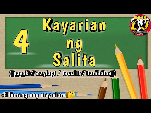 KAYARIAN NG SALITA | BOSS ELJAY