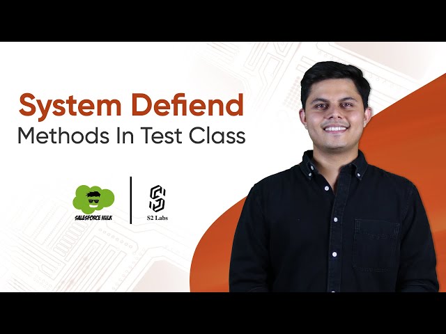 System Defined Unit Test Method Salesforce Developer Tutorials