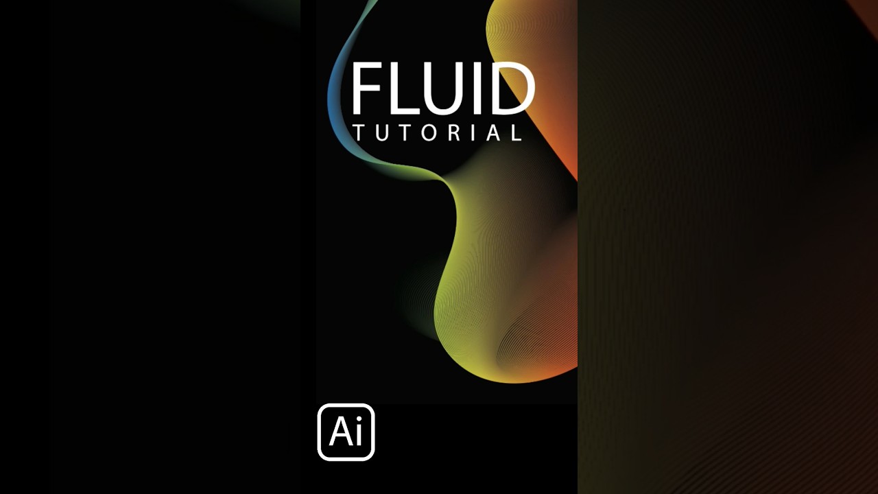 Fluid 😮 using blend tool #illustrator #tutorial #blendtool
