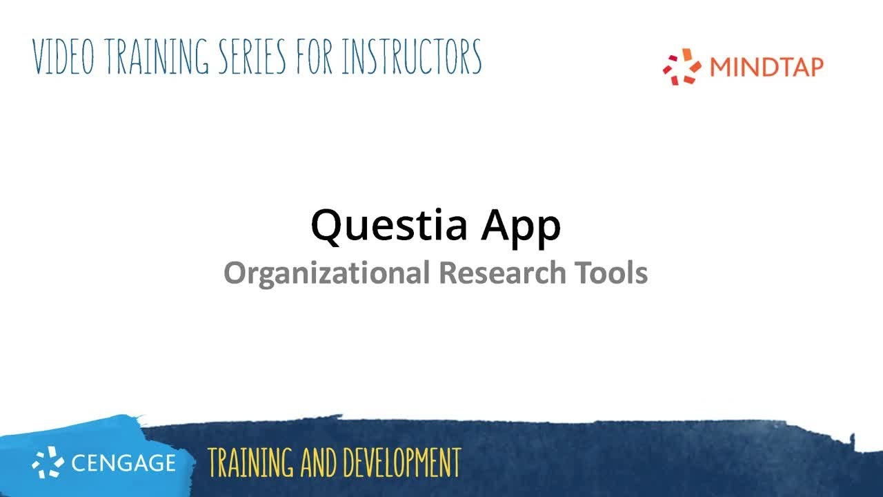 Questia App: Organizational Research Tools
