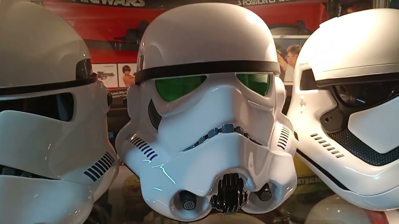 Stormtrooper Helmet Evolution display