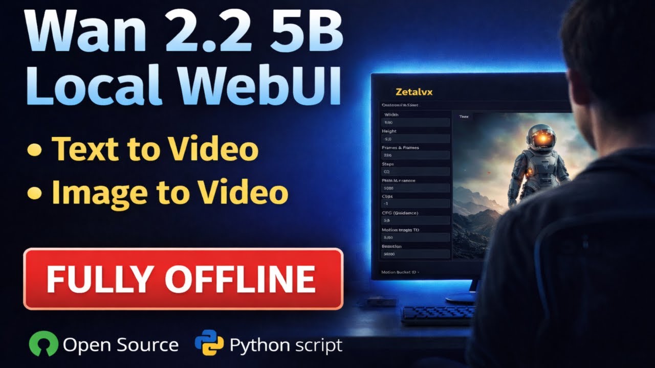 Z-Videogen - DIY local WebUI for WAN 2.2 - Python Script - Open Source (by Zetalvx)