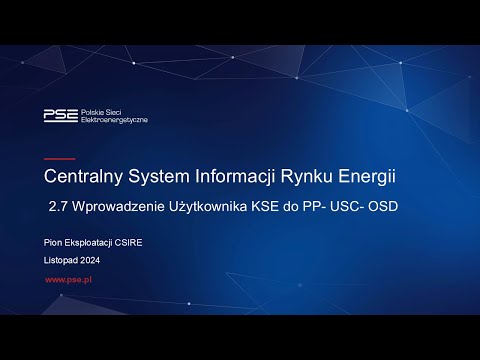 2.7 Wprowadzenie Użytkownika KSE do PP- USC- OSD