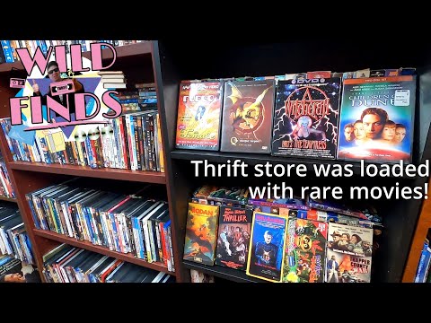 Thrift store hunting for rare Horror and Exploitation DVDs + VHS