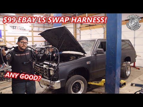 $99 EBAY LS HARNESS for our DIRT CHEAP S10 Drag Truck Build! Project Dime-A-Dozen S10