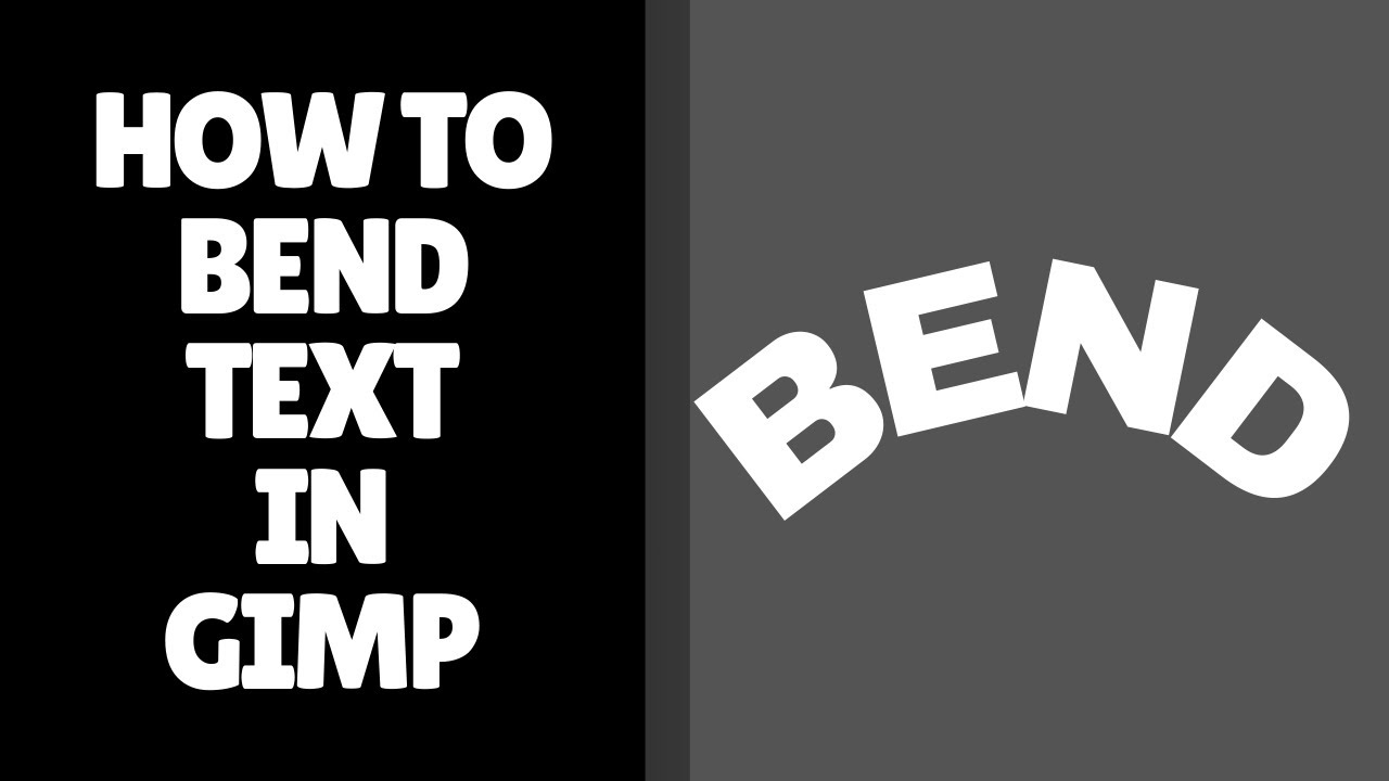 How to Bend Text in GIMP | Secret Method