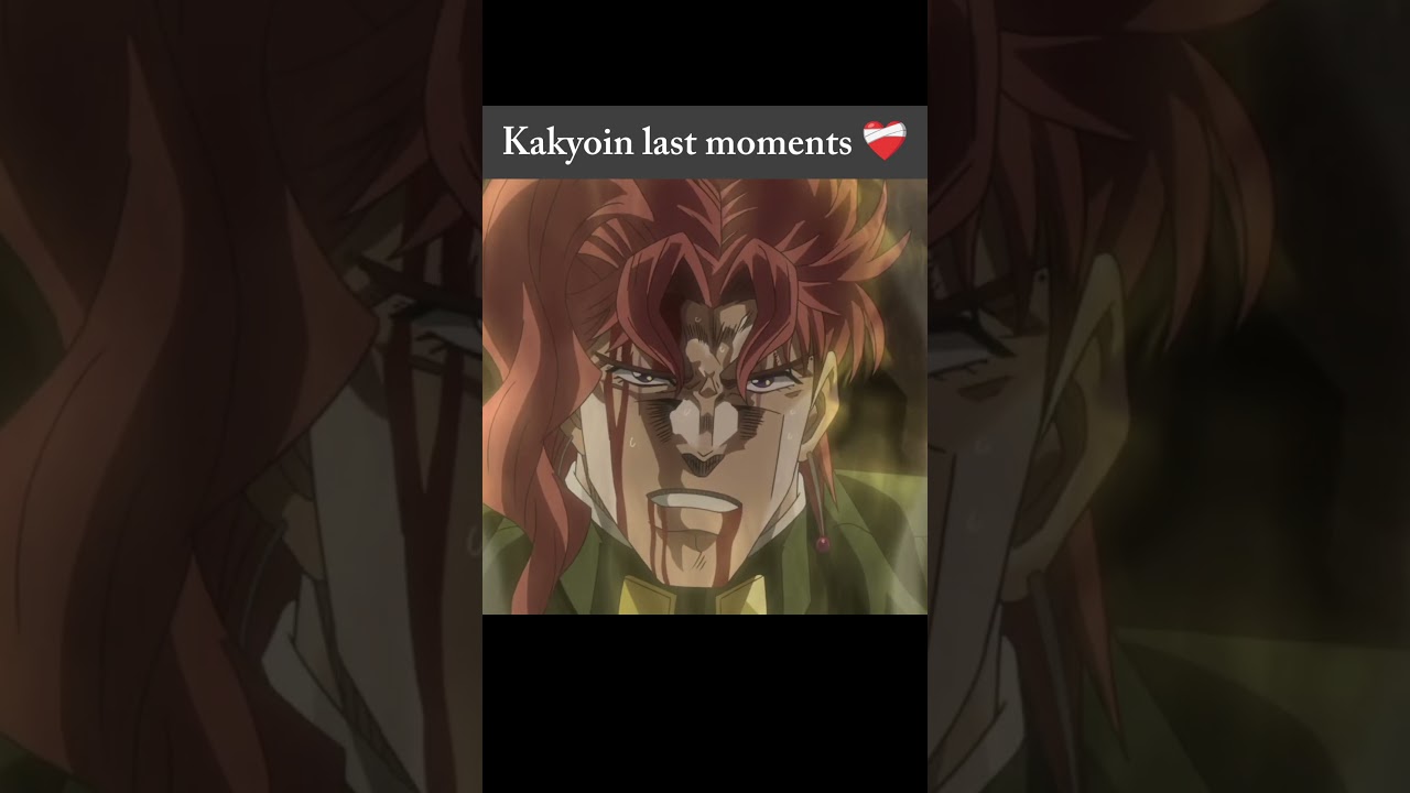 His Parents Didn't Even Know Where He Was 😭💔 | Kakyoin Death | JoJo's Bizzare adventure #jjba #anime