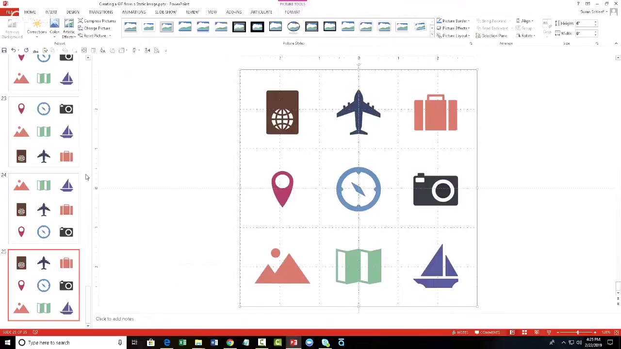 Creating an Animated GIF or Video from a Grid Image