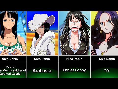 Evolution of Nico Robin in Every Arcs