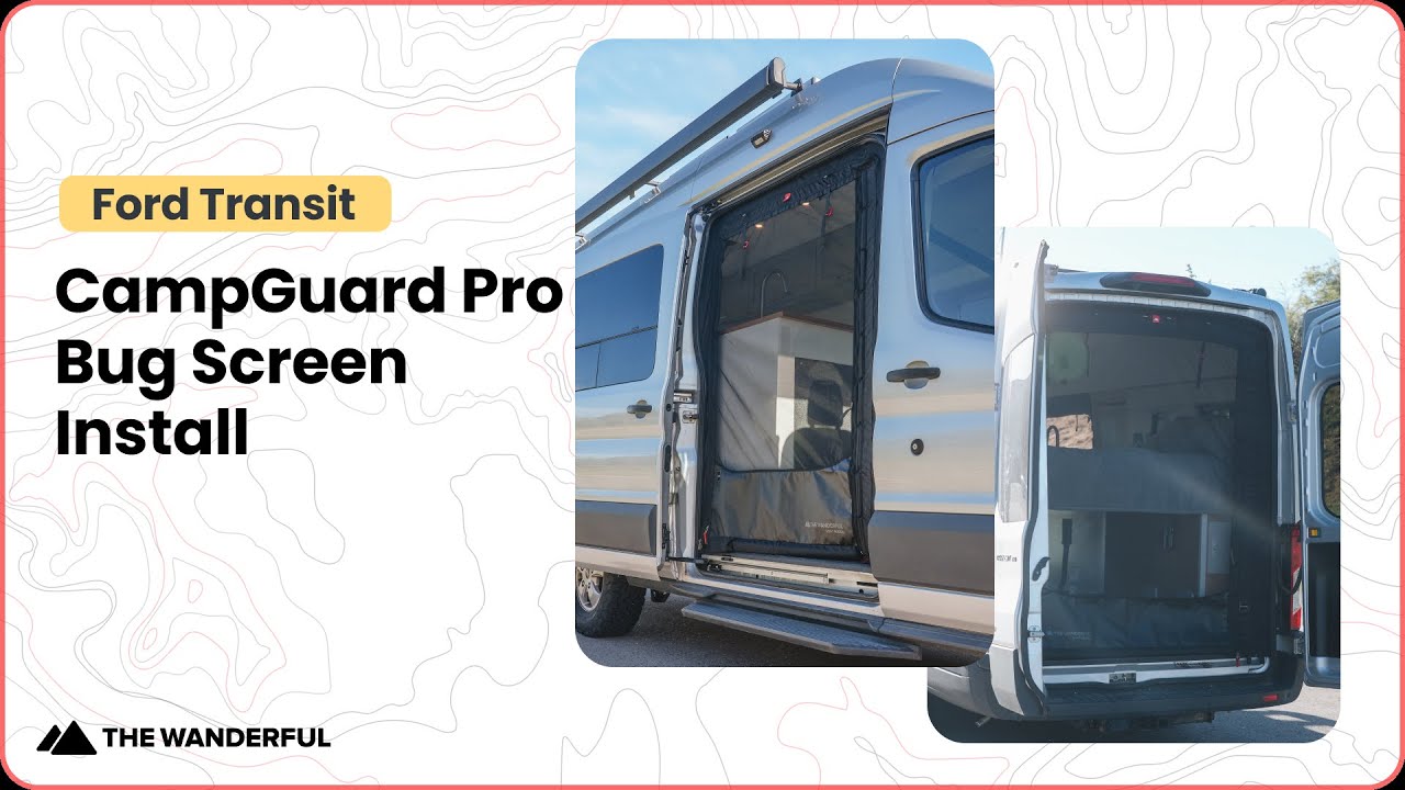 Ford Transit CampGuard Pro Bug Screen Sliding Door Install