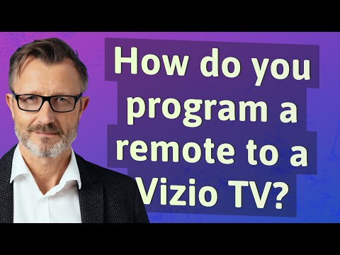 How do you program a remote to a Vizio TV?