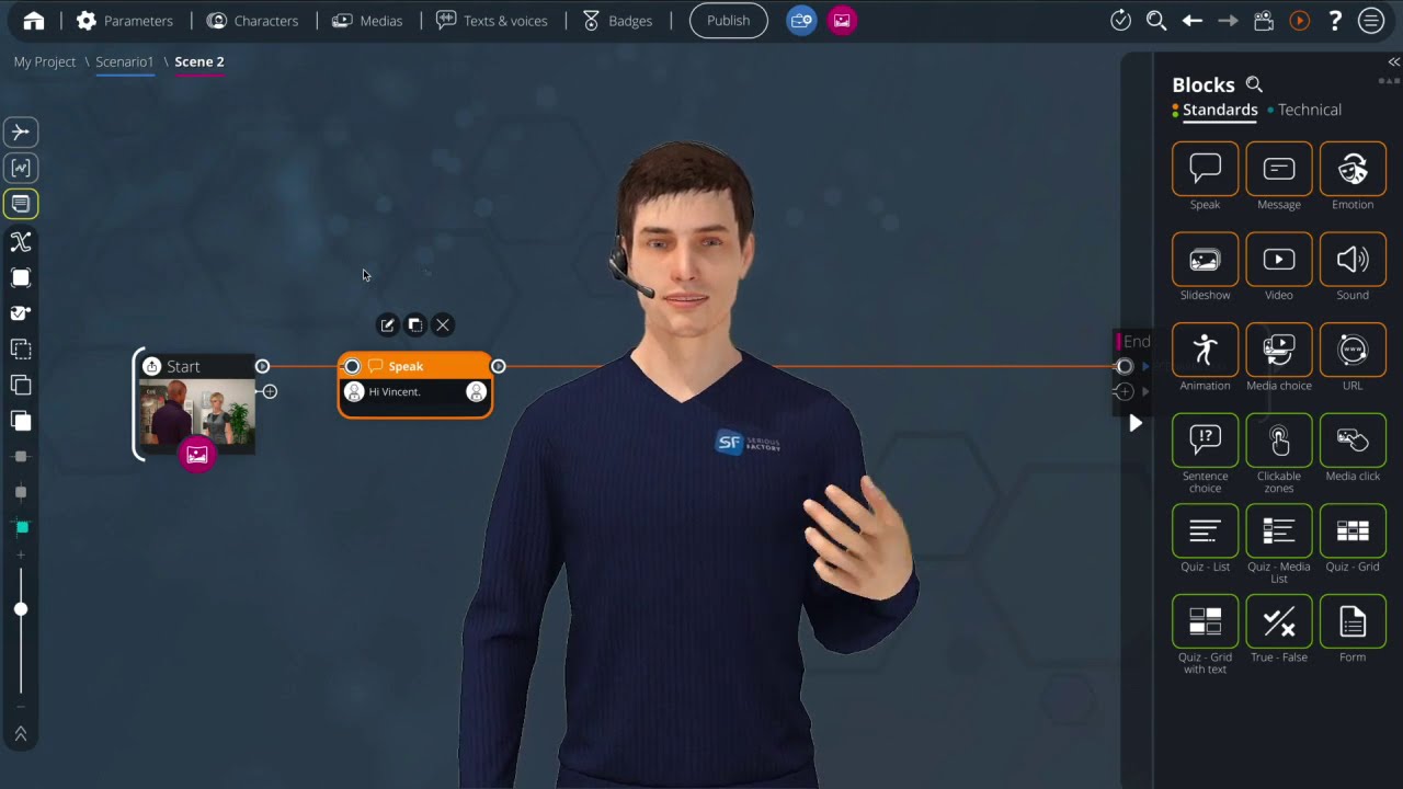 First Step : Create your first scene in VTS Editor