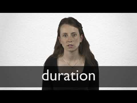 Deutsche Übersetzung von “DURATION” | Collins Englisch-Deutsch Wörterbuch