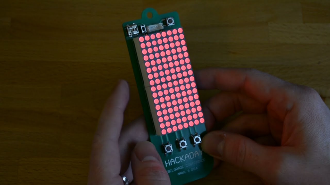 Hackaday Belgrade conference badge first look