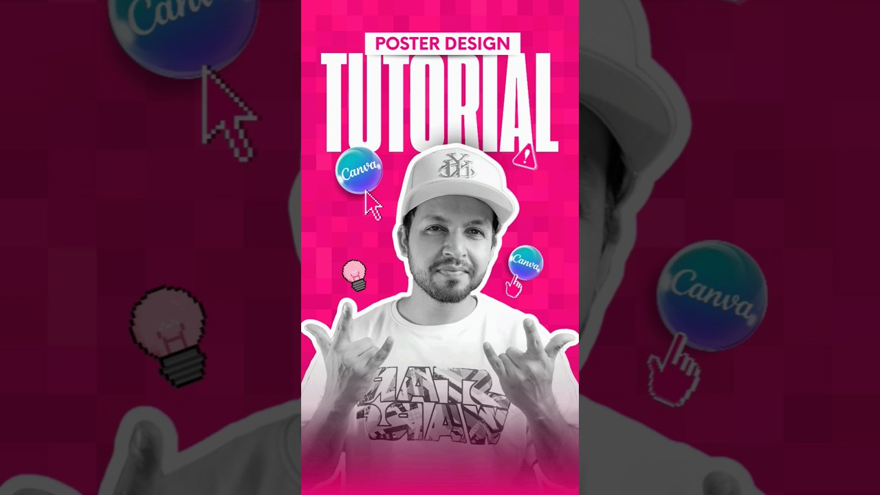 🤯 Poster Design Tutorial in Canva | Social Media Post Design #posterdesign #canvatutorial #designer
