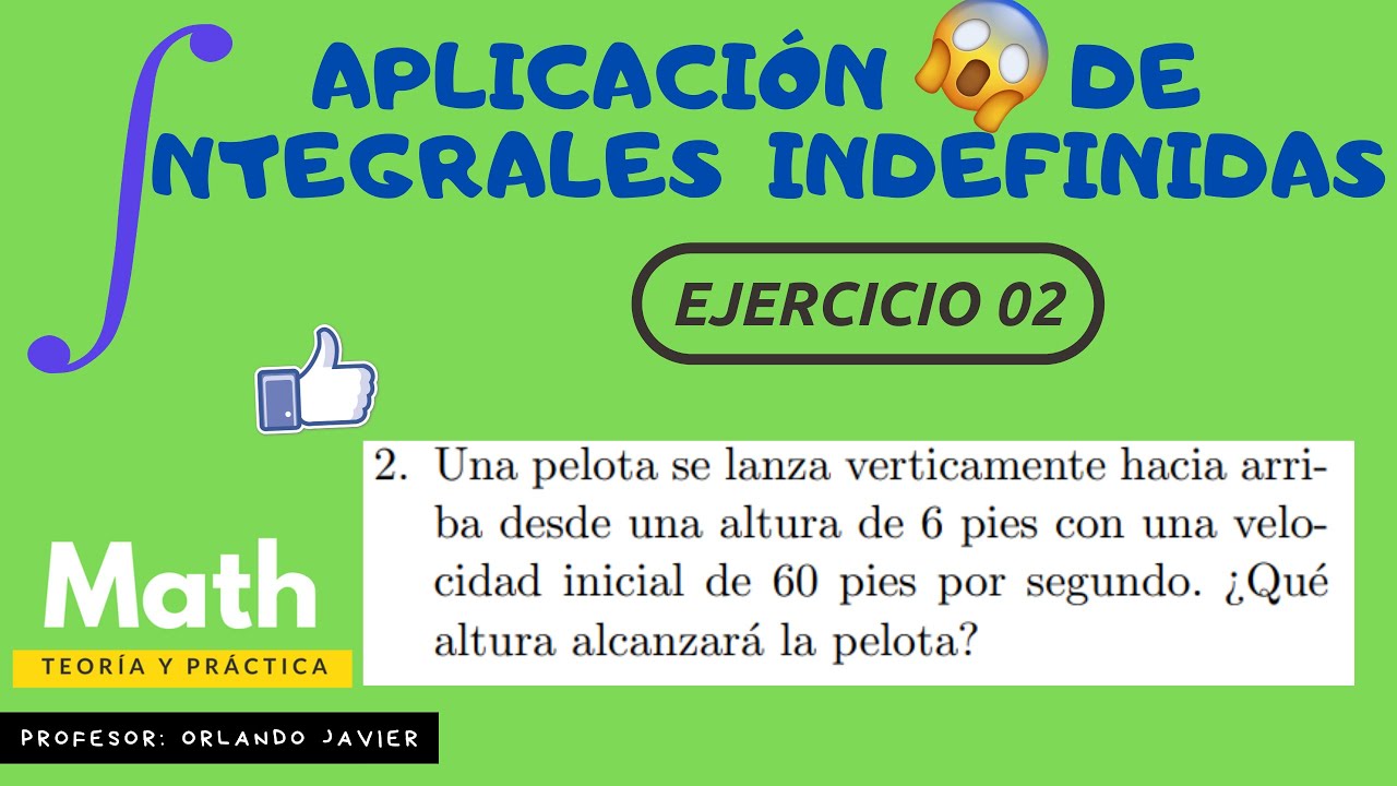 🔴APLICACIÓN DE LA INTEGRAL INDEFINIDA 🟥EJERCICIO# 02 de 15