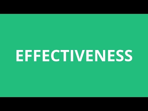 How To Pronounce Effectiveness - Pronunciation Academy