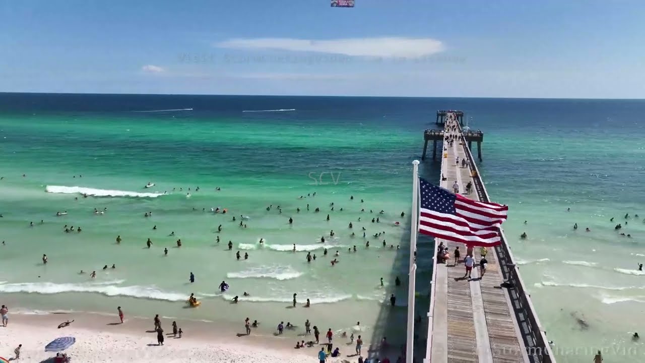 Packed Panama City Beach, FL - Memorial Day Weekend Aerial Drone Footage - 5/29/2022
