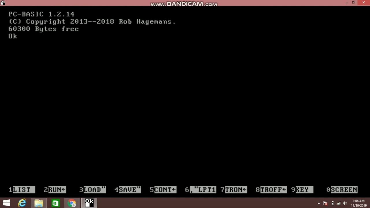 Program to find SUM (GW-BASIC)-PC-BASIC