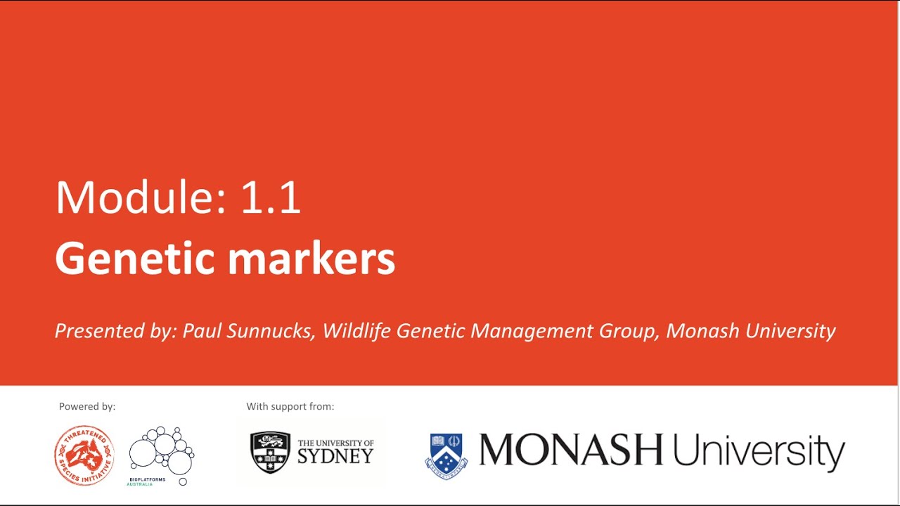 Module 1.1: Genetic markers