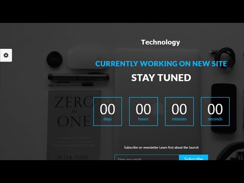 Website template HTML and CSS | Coming Soon | Source code