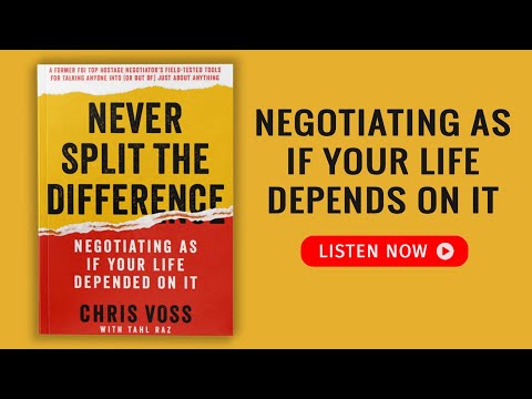 NEVER SPLIT THE DIFFERENCE by Chris Voss Audiobook | Book Summary in English