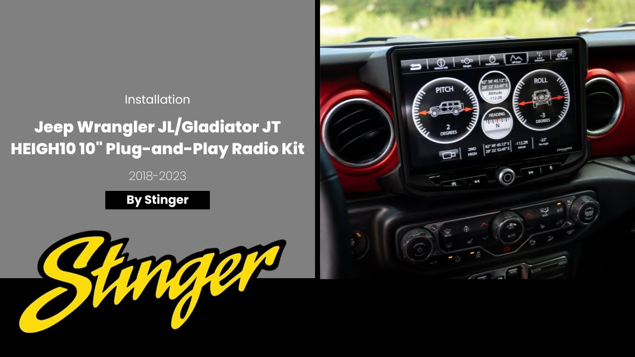 2018-2023 Jeep Wrangler JL & Gladiator JT Radio Upgrade HEIGH10 Radio Kit | RB10JW18