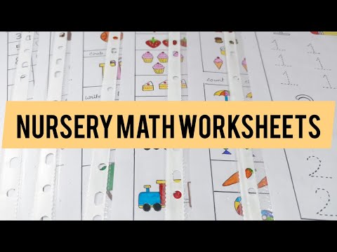 Nursery Math Worksheets || Worksheets for 3-4 years old kids ||