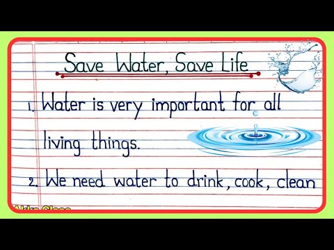 Save Water, Save Life in English | 10 Lines On Save Water, Save Life | Few Lines On Save Water