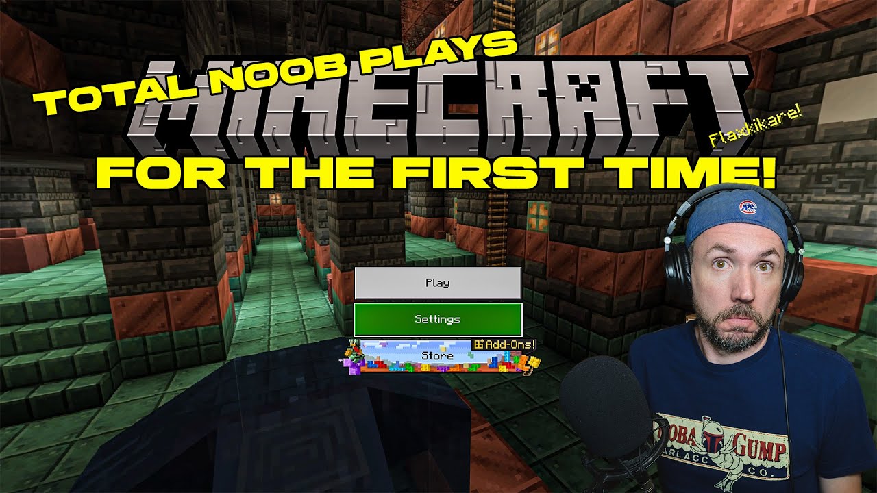 Dad Plays Minecraft For The First Time