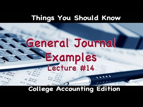 General Journal Examples – Things You Should Know