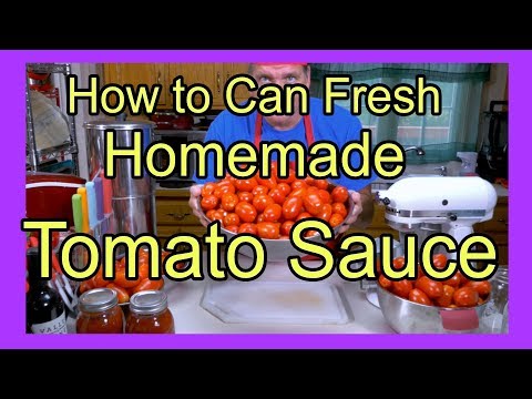 Cannning Homemade Tomato Sauce - Pressure Canning Fresh Tomato Sauce