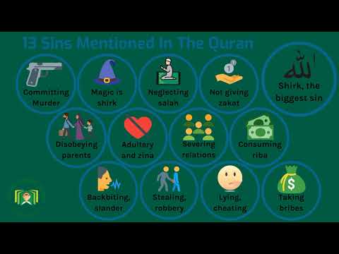 13 Sins Mentioned In The Holy Quran – Quran for kids