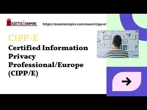 CIPP-E Exam Training Guide by ExamsEmpire.com