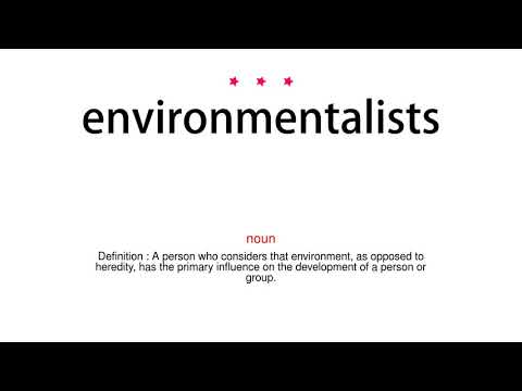How to pronounce environmentalists - Vocab Today