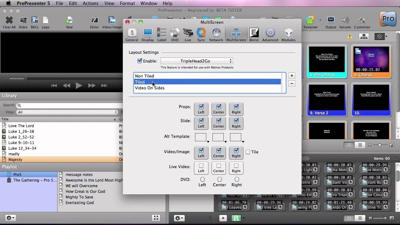 ProPresenter 5 Multiscreen Enhancements